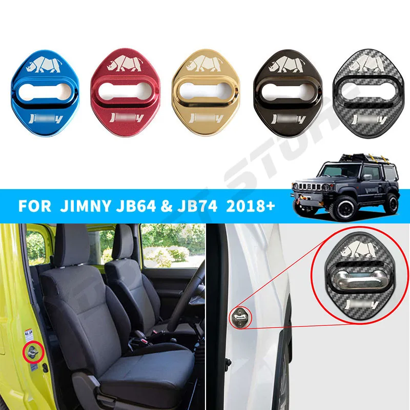 2PCS-Car-Door-Lock-Anti-rust-Cover-Trim-Decoration-for-Suzuki-Jimny ...