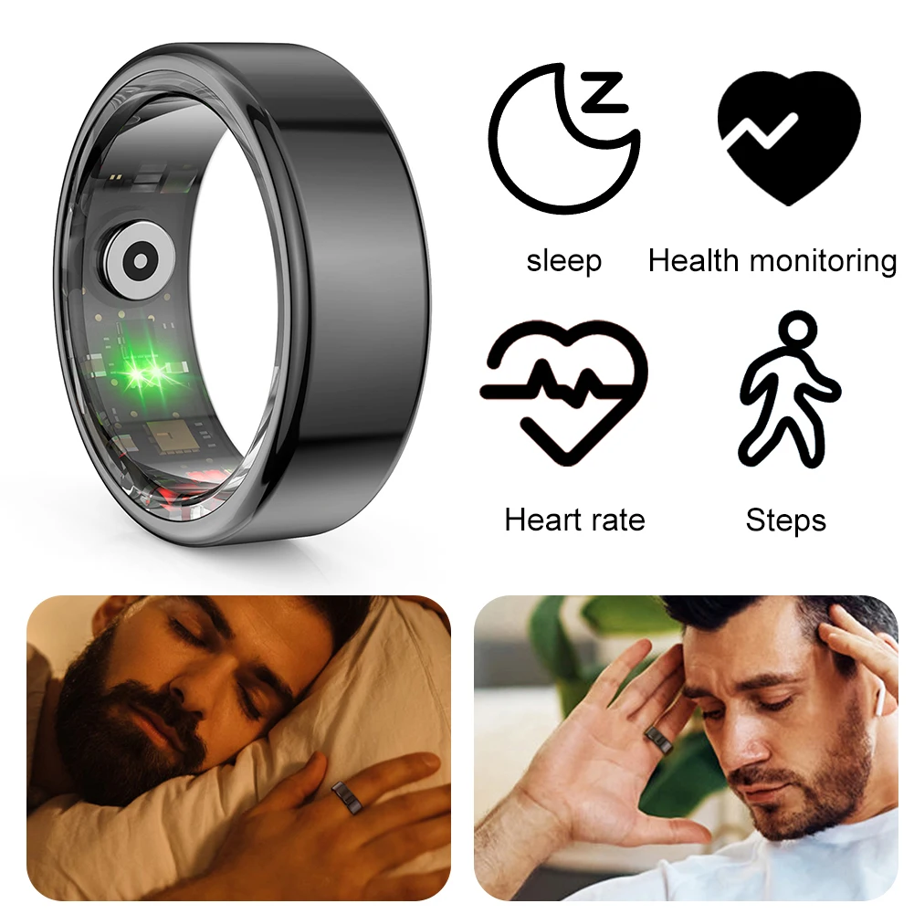 R02-Smart-Ring-Health-Tracker-5-0-Bluetooth-Compatible-Blood-Oxygen ...