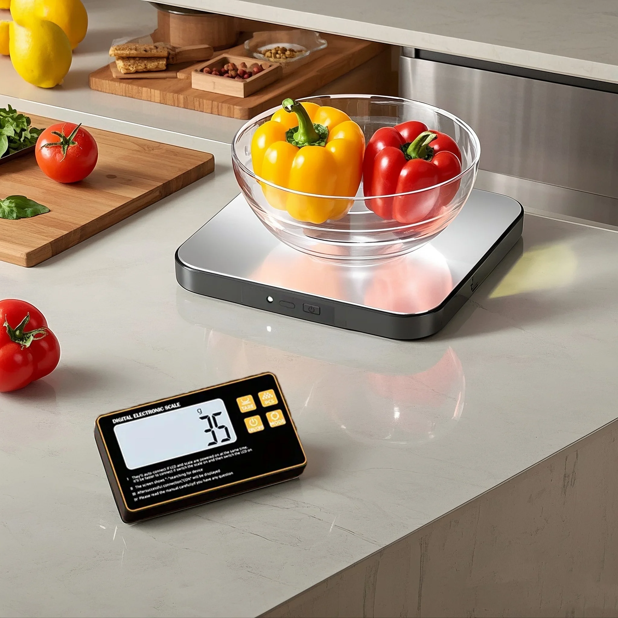 Precision Wireless Digital Scale Kitchen Independent Lcd Display Home ...