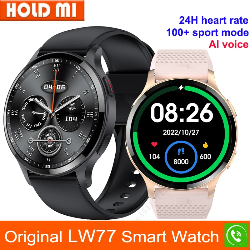 New-LW77-Smart-Watch-Men-1-45-BT-Call-24H-Heart-Rate-AI-Voice-Assistant ...