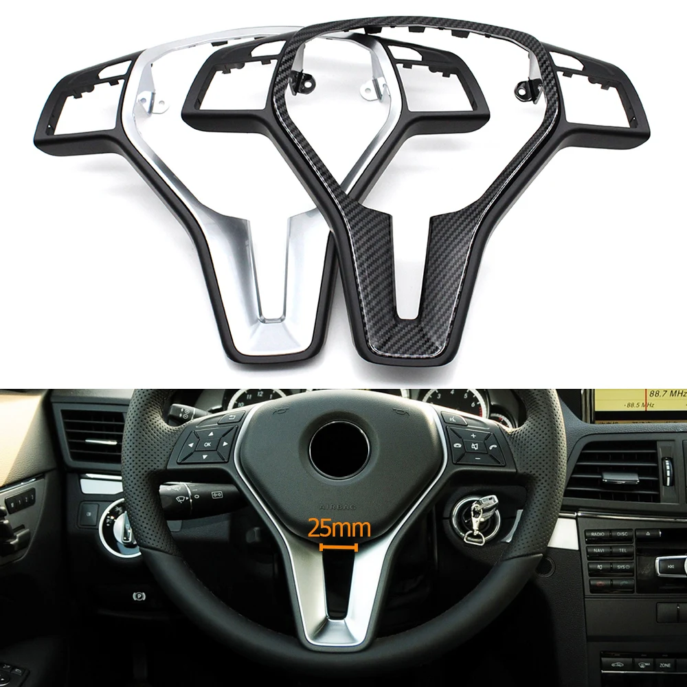 Interior-Car-Steering-Wheel-Cover-Panel-Trim-For-Mercedes-Benz-A-B-C-E ...