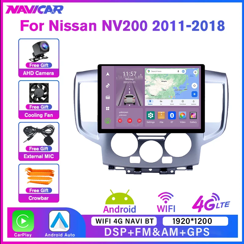 NAVICAR-Car-Radio-Multimedia-Video-Player-For-Nissan-NV200-2011-2018 ...