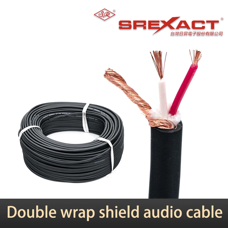 SREXACT-Audio-Signal-Cable-Double-Layer-Spiral-Shielded-Microphone ...