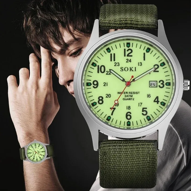 SOKI-Reloj-de-pulsera-de-cuarzo-para-hombre-cron-grafo-de-mano-luminoso ...