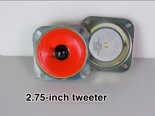 GHXAMP 2.75 inch 70mm Tweeter Red Paper Cone Magnetic Fluid Clear ...