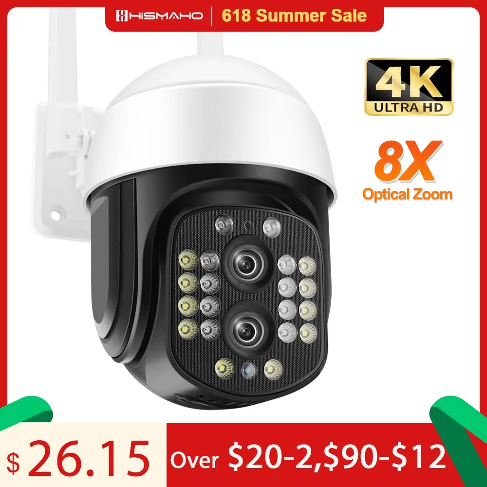 4K-8MP-Dual-Lens-IP-Camera-WIFI-Outdoor-8X-Zoom-2K-PTZ-Security ...