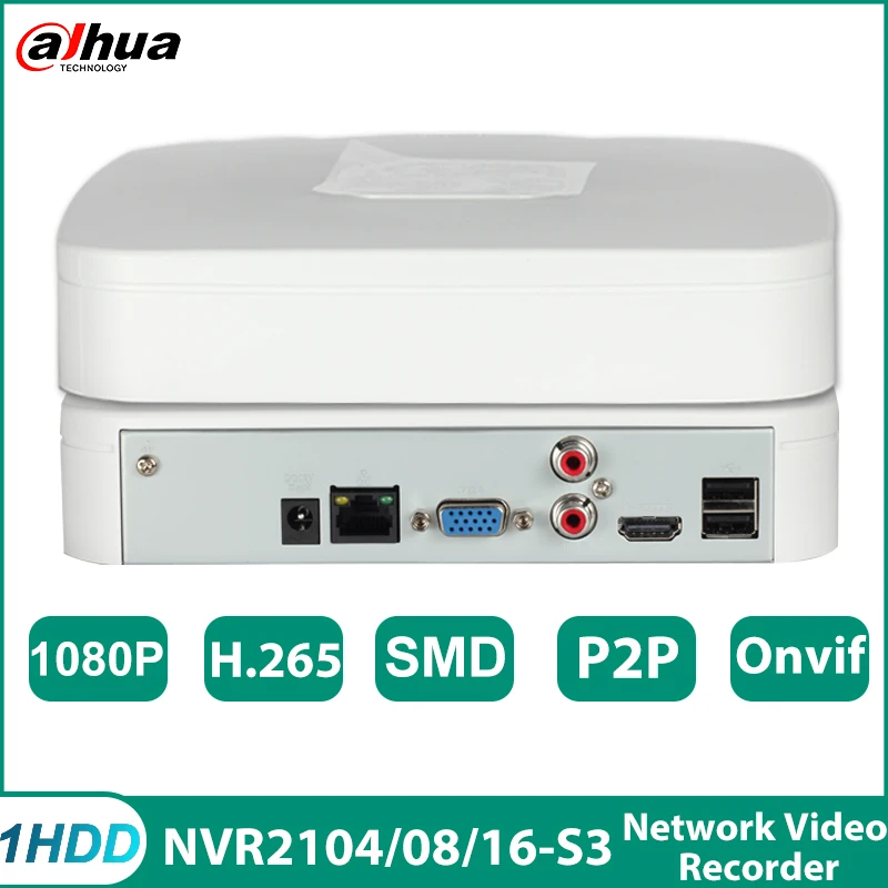 Dahua-NVR2104-S3-NVR2108-S3-NVR2116-S3-1HDD-SMDplus-Onvif-Network ...