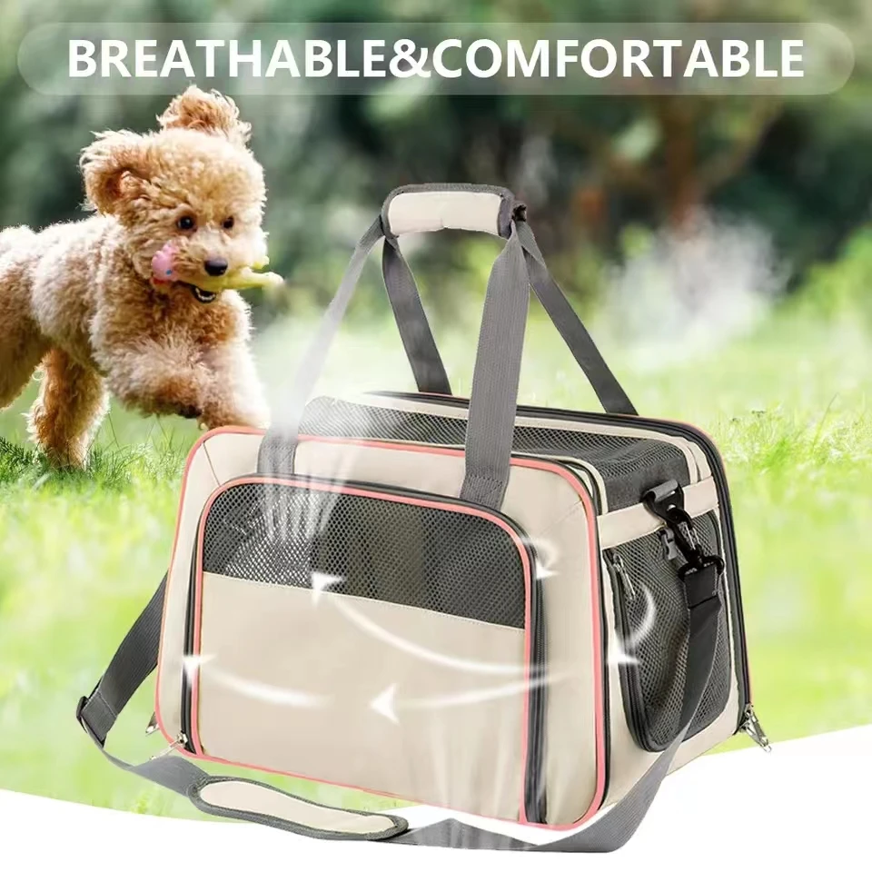 Portable-Pet-Outing-Shoulder-Bag-Breathable-Waterproof-Lightweight-Wear ...