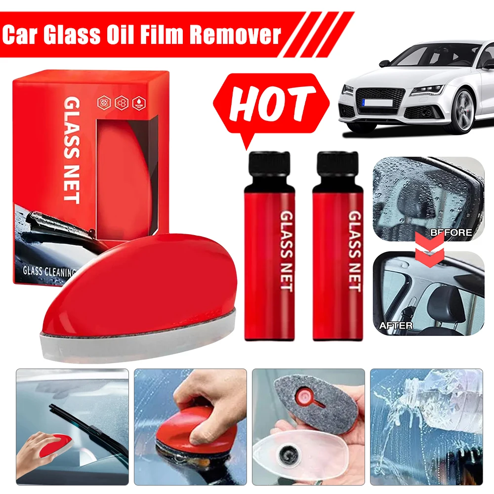 Car Glass Oil Film Remover Glass Polishing Compound Windshield Cleaner ...