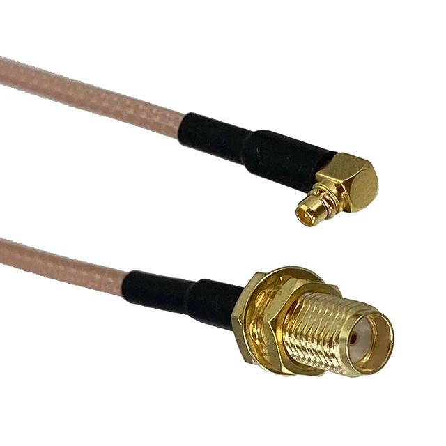 Conector macho RG316 SMA RP SMA a MCX MMCX, conector hembra y recto, Cable pigtail de puente RF ...