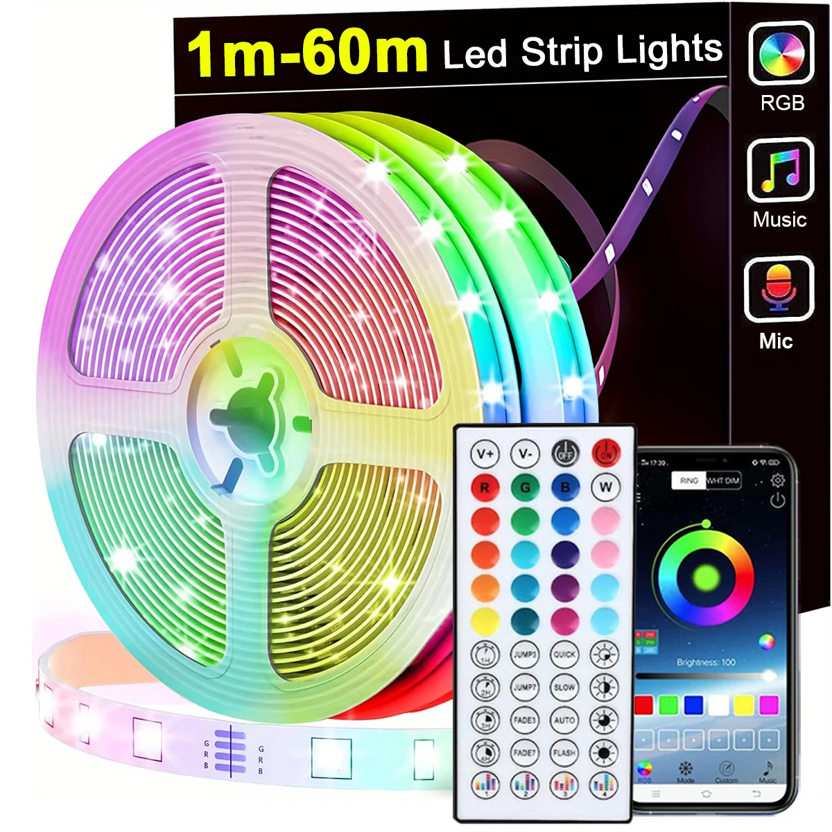 Led-Lights-for-Room-RGB-Led-Strip-Lights-with-Remote-and-APP-Control ...