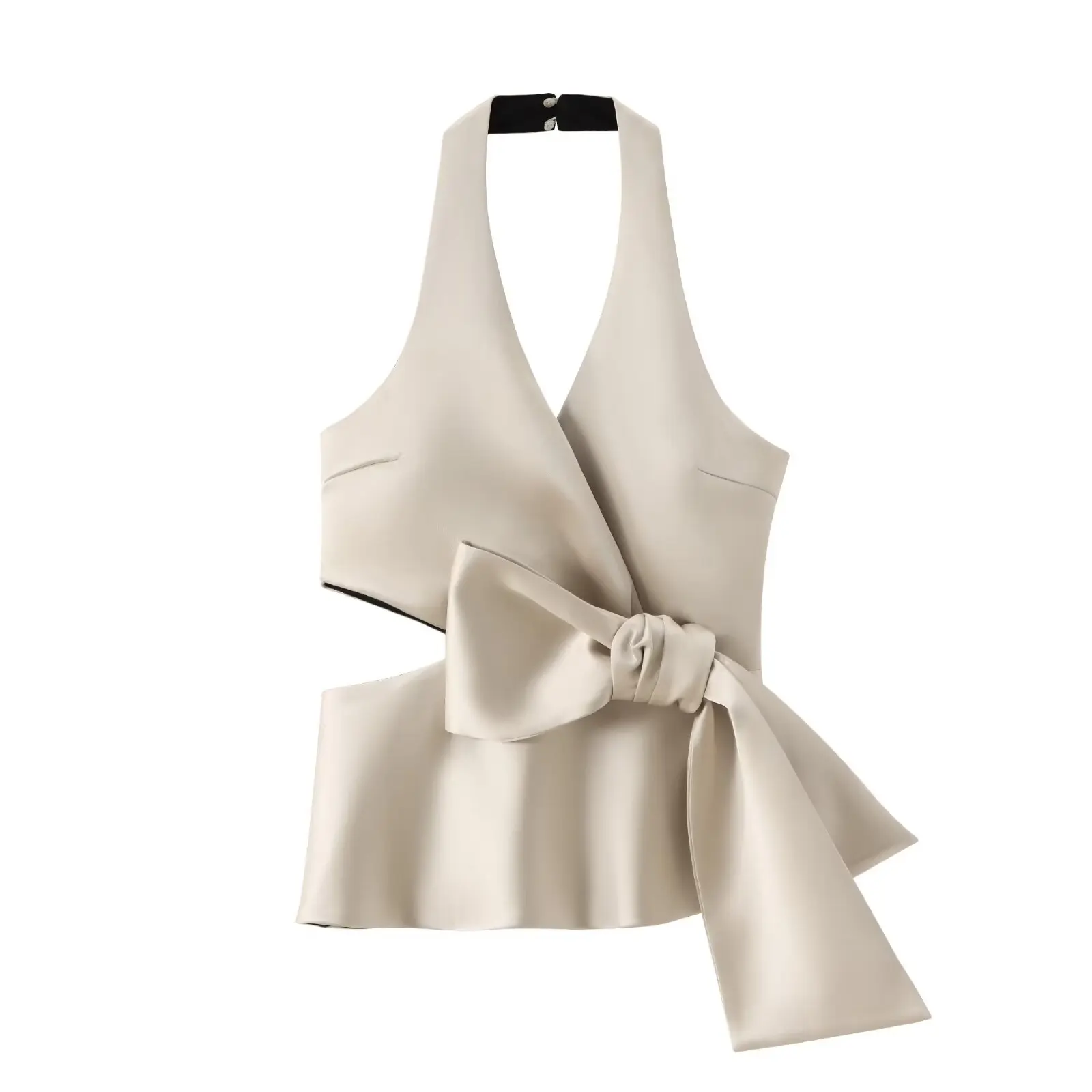 Women-s-Bow-Backless-Tops-Sexy-Satin-Suspender-Tops-Women-s-Summer ...