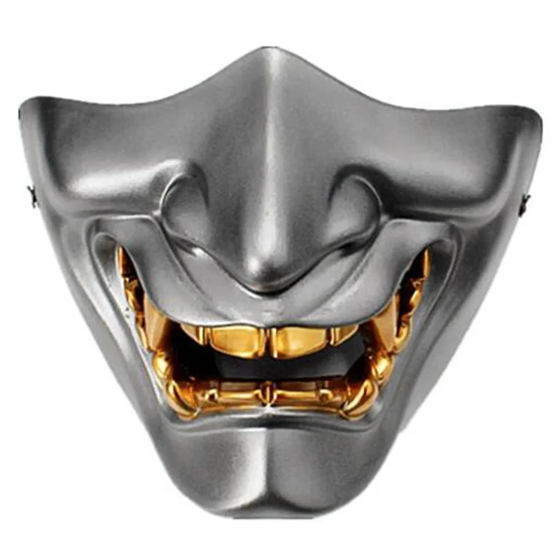 High-Quality-Ghost-Mask-Horror-Half-Face-Masque-Japanese-Ghost-Tactical ...