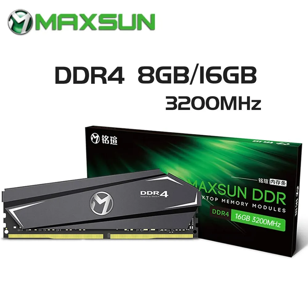 MAXSUN-Mem-ria-RAM-Original-DDR4-8GB-3200MHz-288Pin-1-2V-1-35V-16GB ...