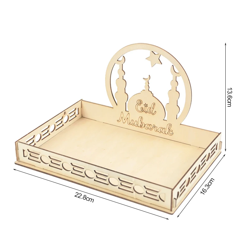 Holz Eid Mubarak Tablett – Perfekte Dekoration für Ramadan Geschenke ...