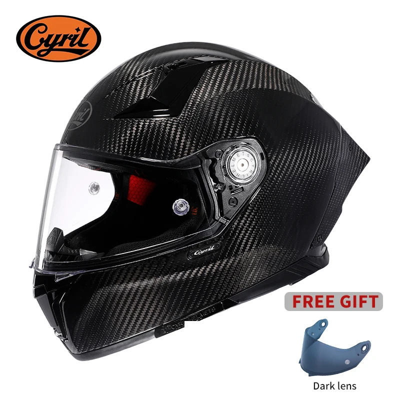 Unisex-Lightweight-Carbon-Fiber-Kevlar-Full-Face-Motorcycle-Street-Bike ...