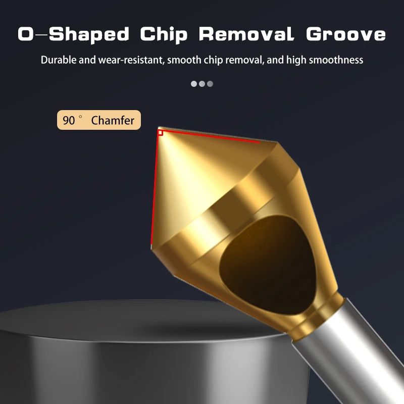 90 Fokos Ferde Lyuk Chip Chamferer M35 Kobalt Bevonatú Fúró Bit Rézhez ...