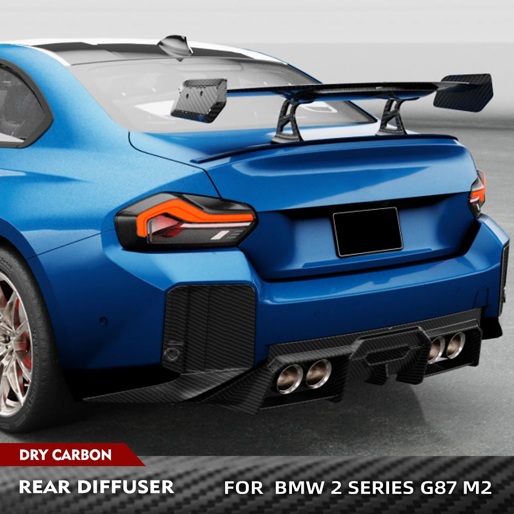 Prepreg-DRY-CARBON-Fiber-Rear-Car-Body-Kits-Diffuser-For-BMW-2Series ...