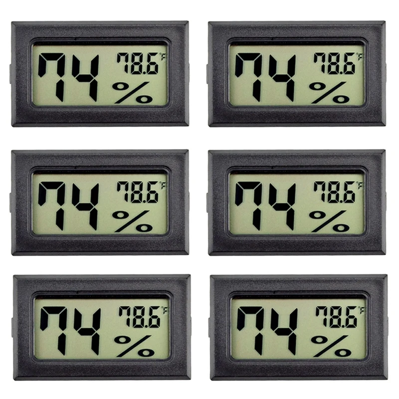6Pack-Mini-Hygrometer-Indoor-Humidity-Meter-Hygrometer-Digital ...