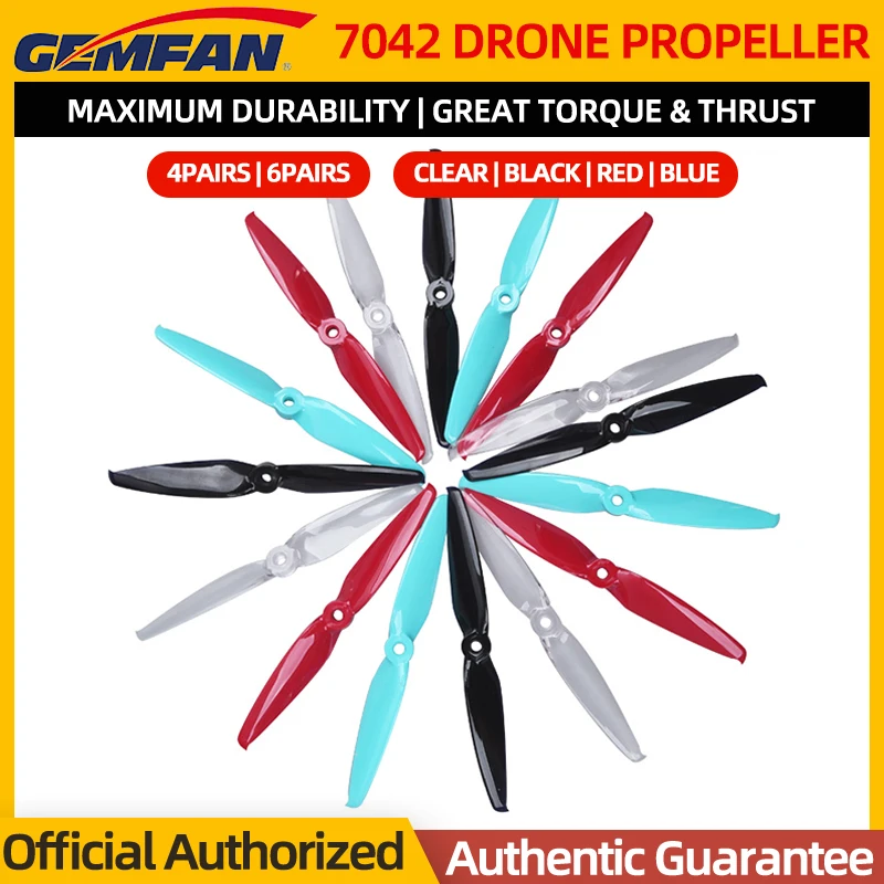 4-6-Pairs-Gemfan-Flash-7042-Propeller-7X4-2-7inch-PC-2-blade-Props-For ...