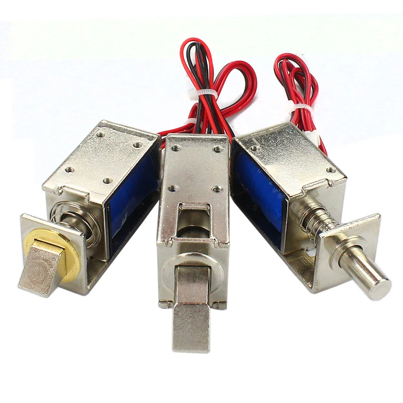 DC12V-24V-small-electric-lock-solenoid-electric-bolt-lock-electromagnet ...