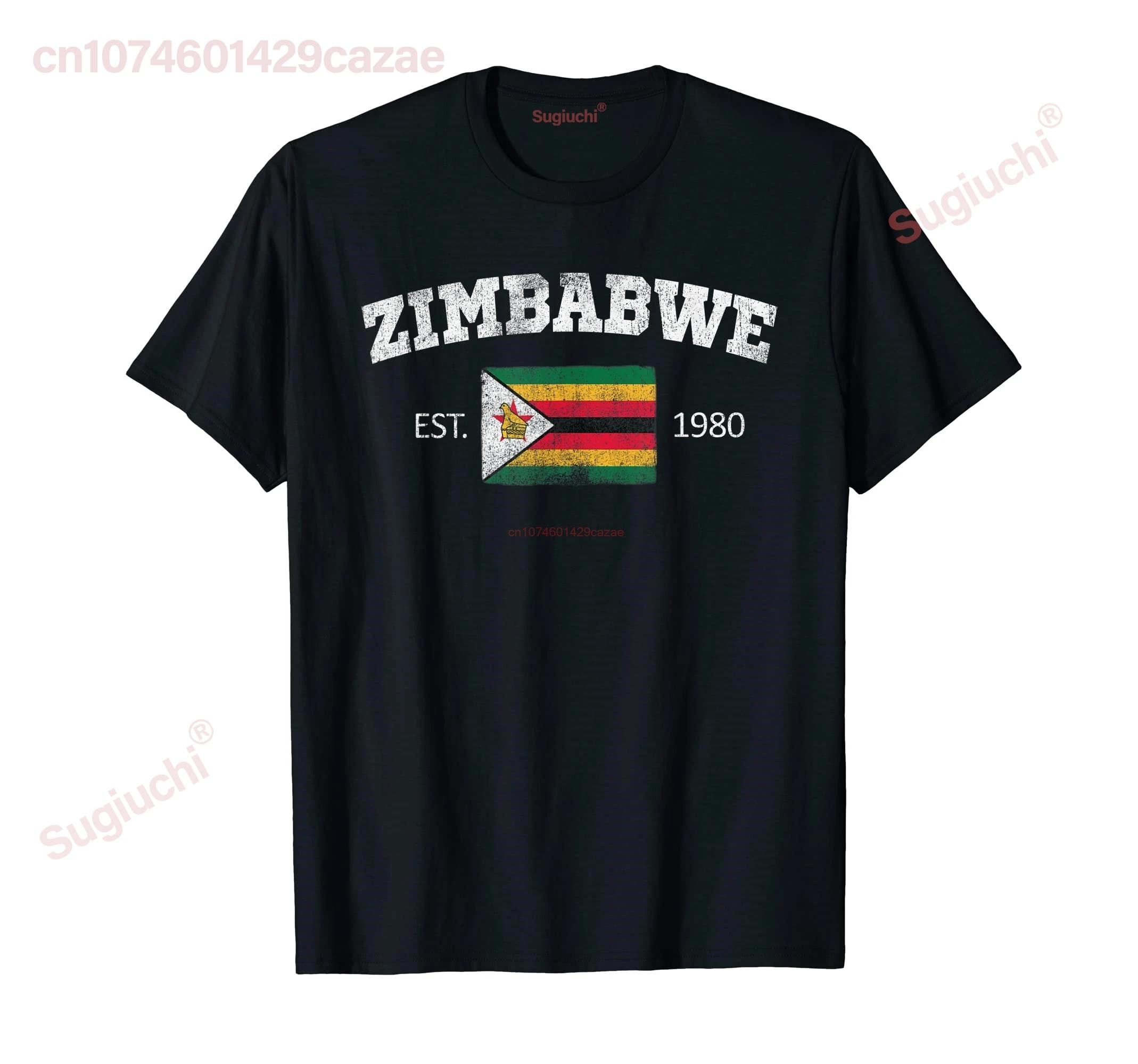 Vintage-ZIMBABWE-Independence-Day-Flag-Est-1980-Souvenir-T-Shirt-Gift ...
