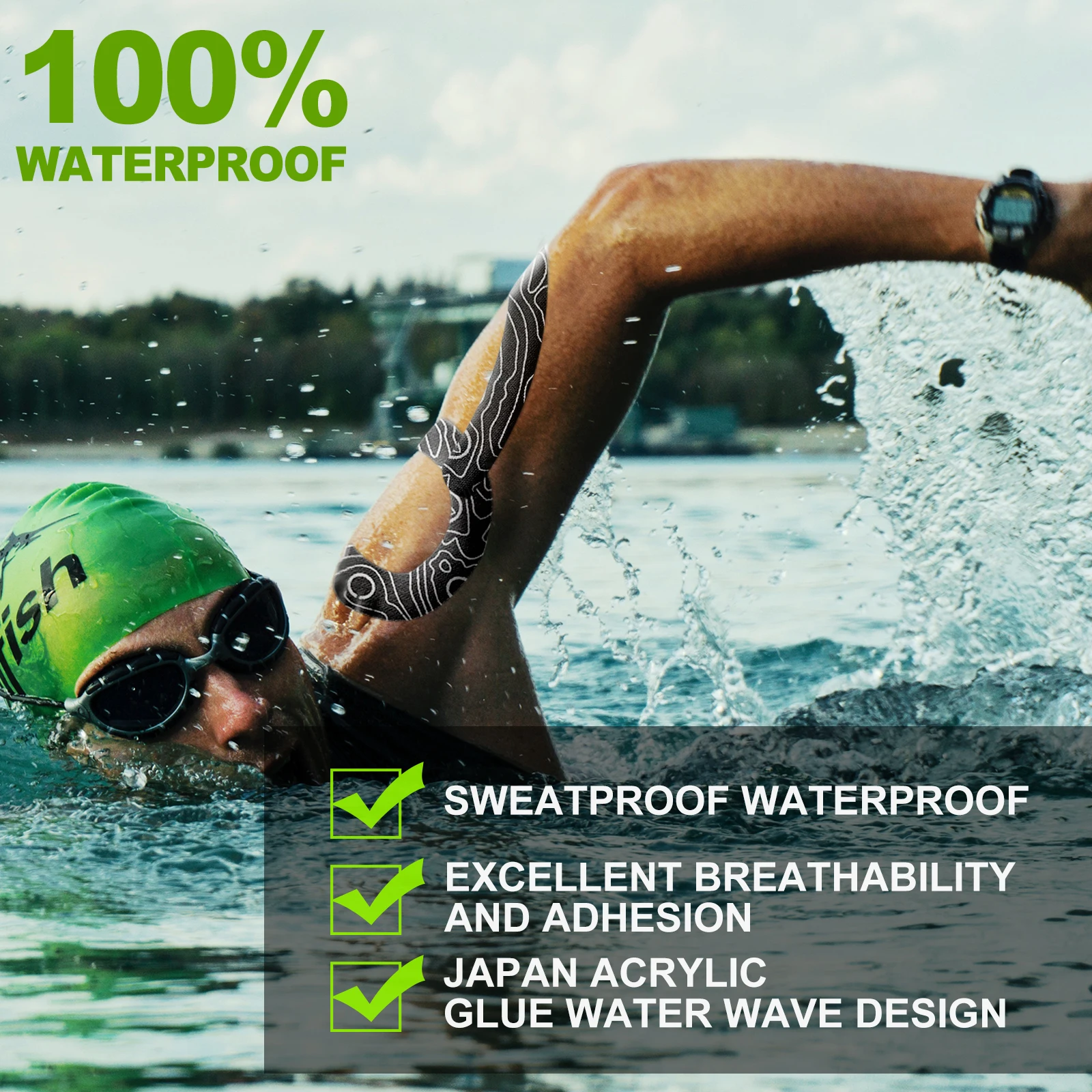 Waterproof Elastic Kinesiology Tape – SPORTING GOODS GALAXY