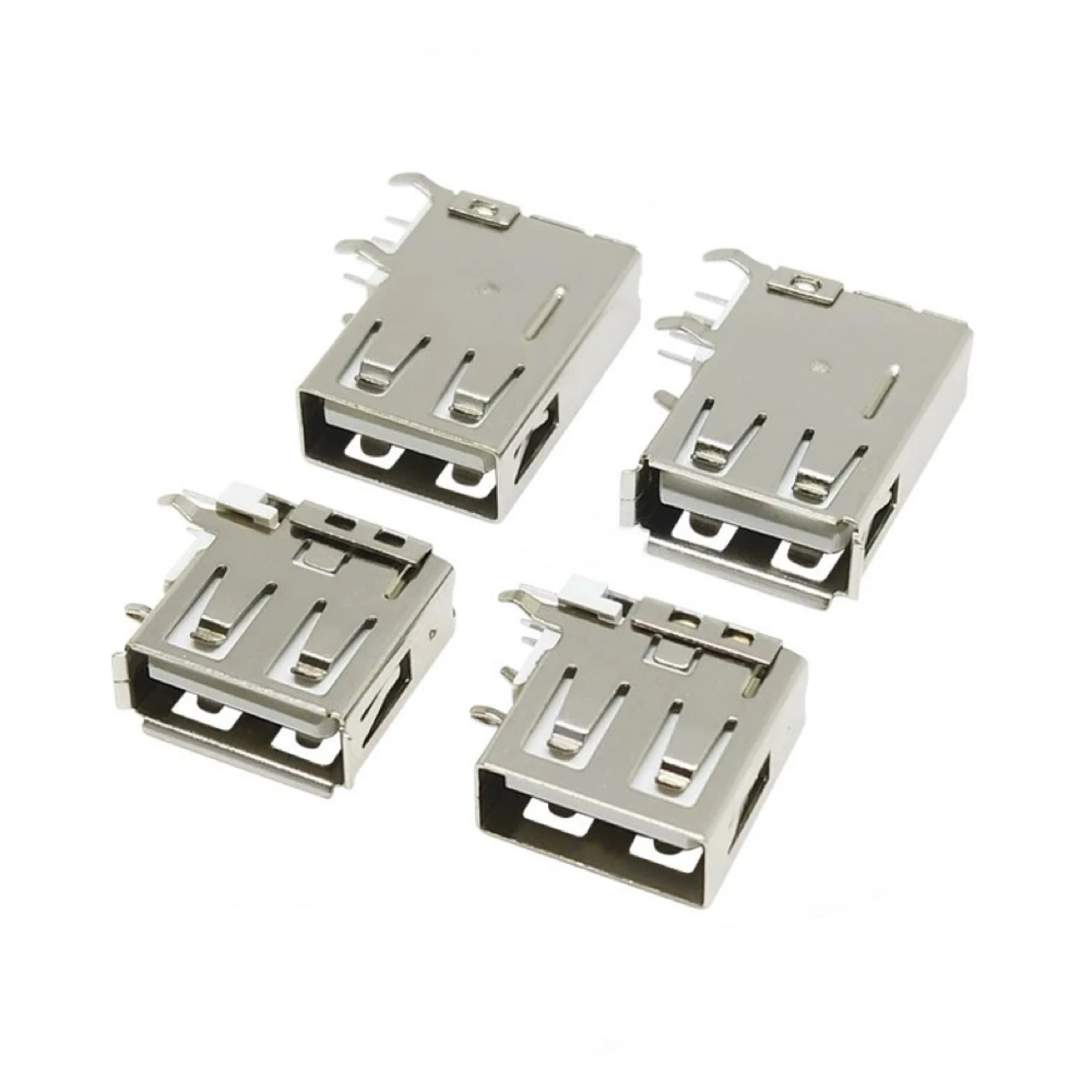 10pcs-USB-2-0-A-Female-PCB-Mount-Socket-Connector-USB-Vertical-Side ...