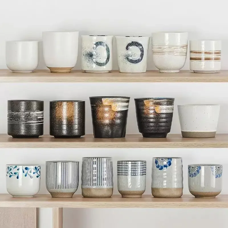 Ceramic-and-Pottery-Tea-Cups-Japanese-Handleless-Milk-Juice-Espresso ...