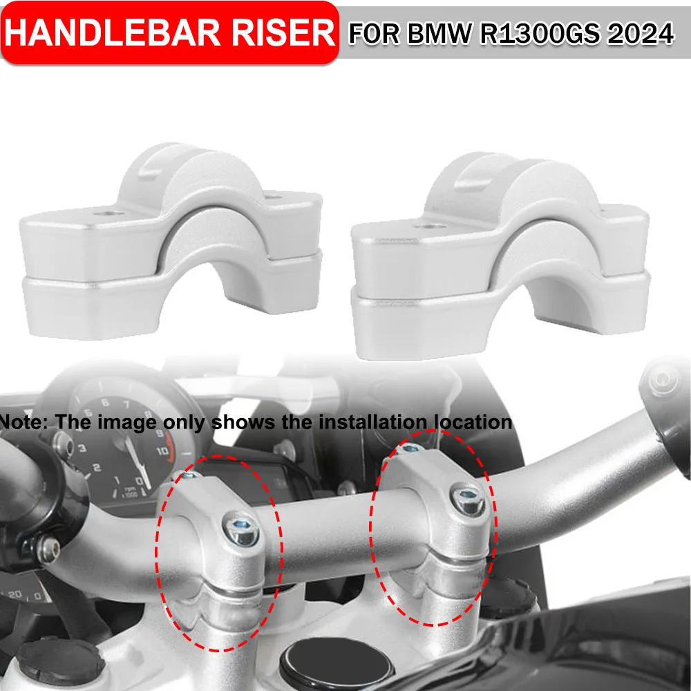 For-BMW-R1300GS-2024-Handlebar-Riser-Motorcycle-Handle-Bar-Mount-Riser ...
