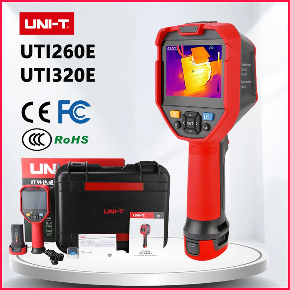 UNI-T UTi320E UTi260E 적외선 열화상 카메라, 고해상도 휴대용 열화상 카메라, PCB 회로 바닥 난방 감지