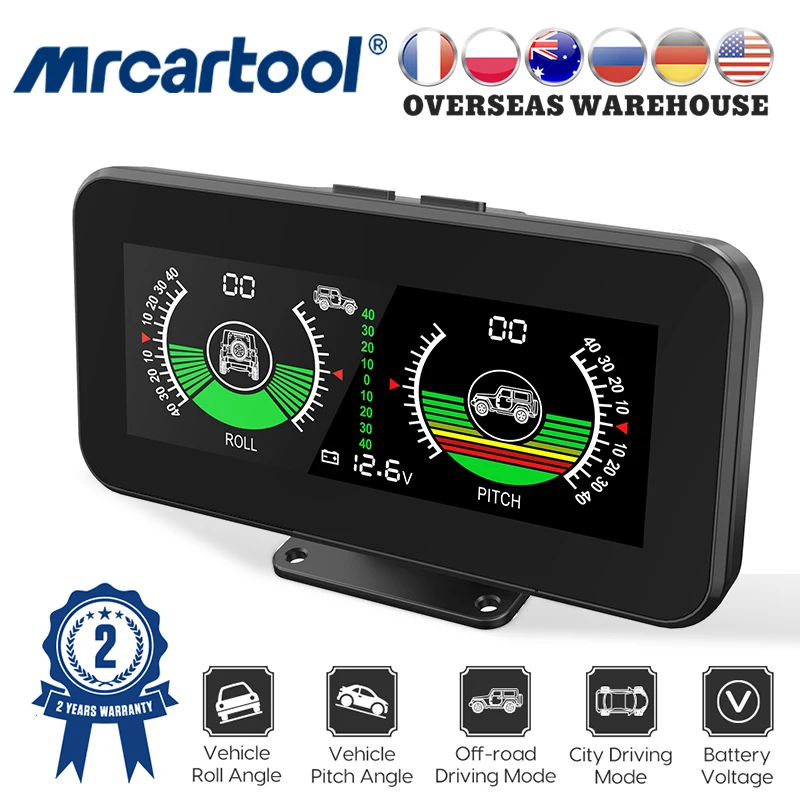 Mrcartool M50 Off Road Gps Smart Inclinometer Car Digital Display Tilt ...