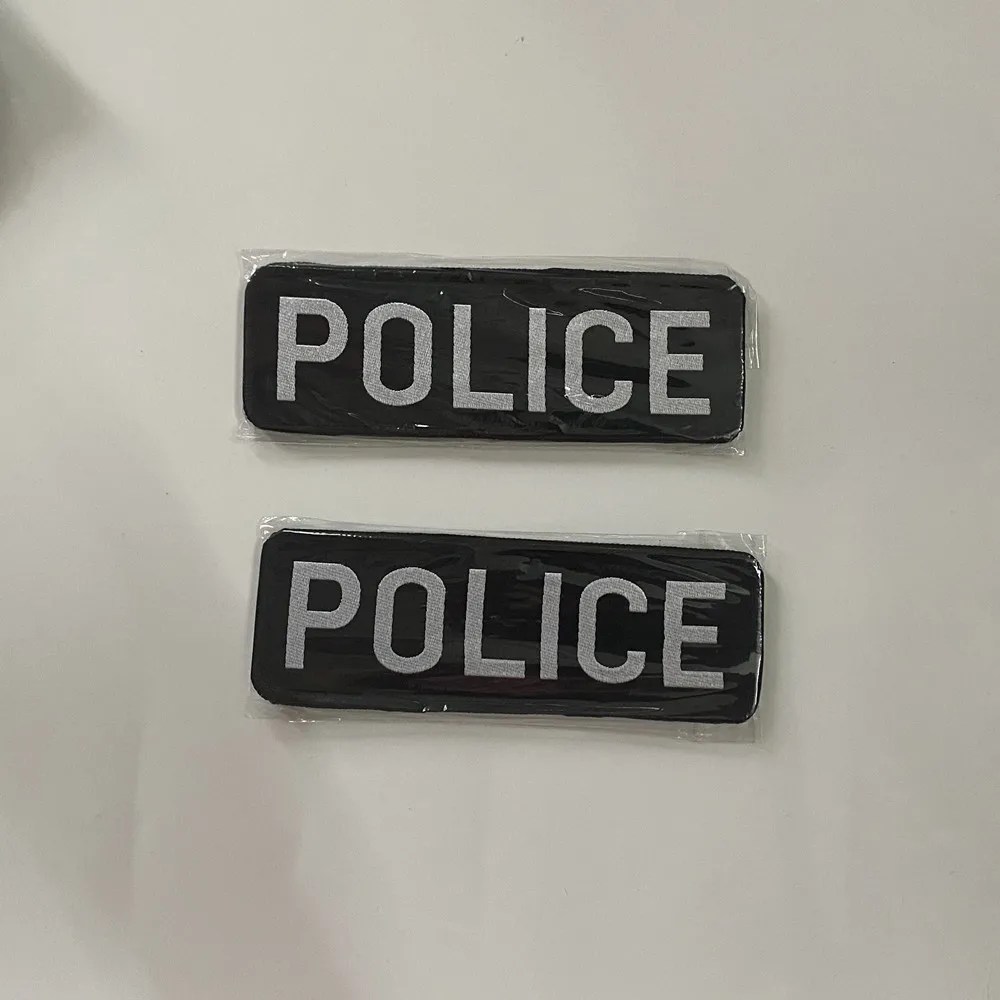 2-pcs-Police-Patches-14-5x5cm-Reflective-Police-Patch-for-Bag-Hat ...