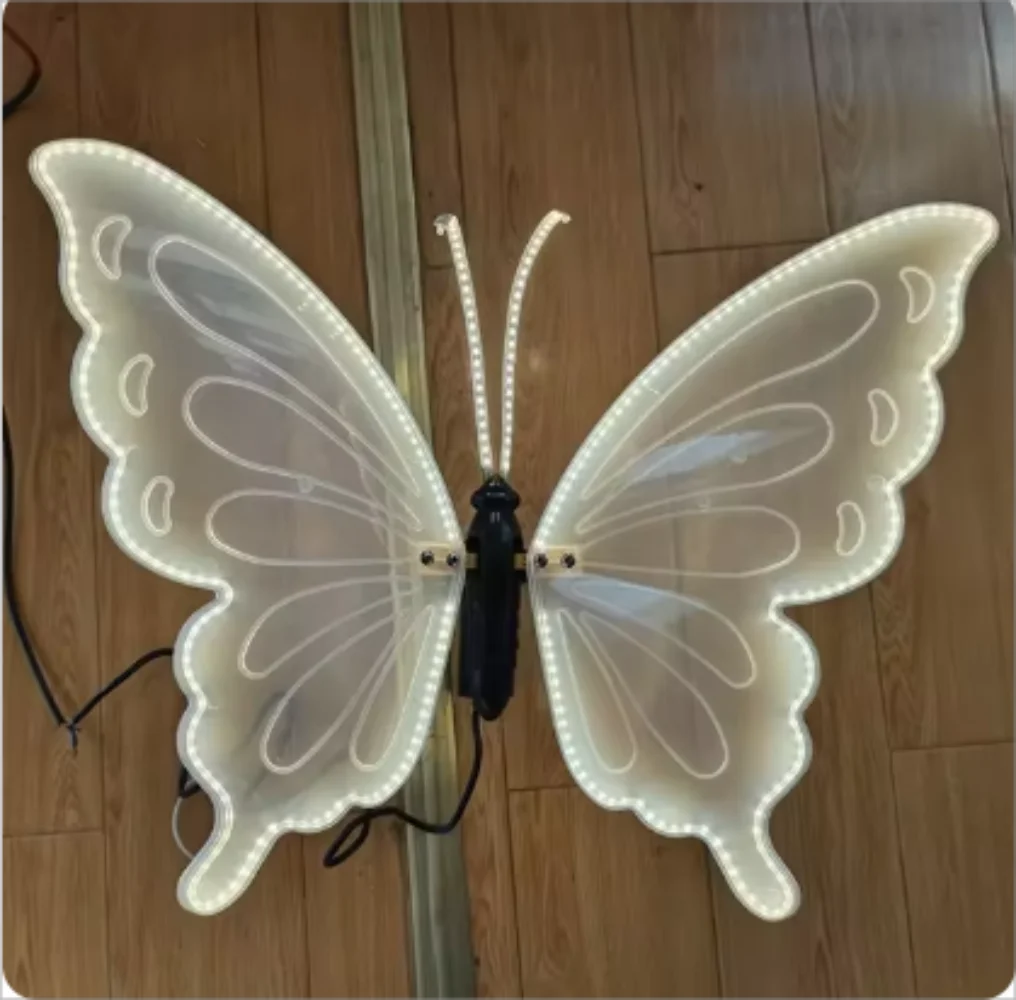 Mariposas-decorativas-coloridas-40CM-luces-led-de-mariposa-de-insecto ...