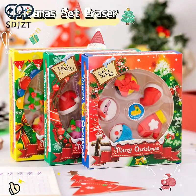 5Pcs-Set-Box-packed-Christmas-Theme-Erasers-Kids-Festival-Gift ...