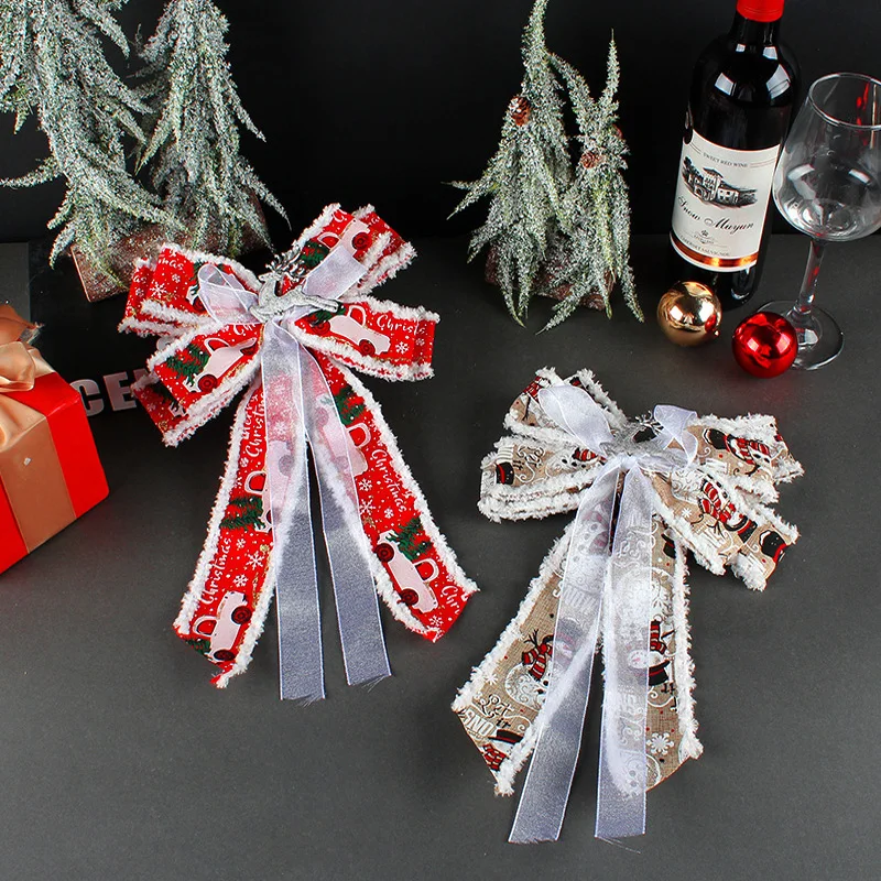 Christmas Ribbon Bow Border