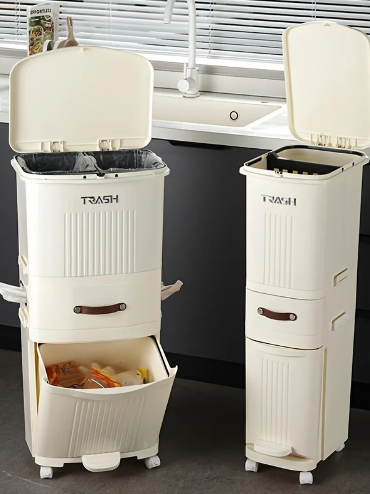 1pc-Household-garbage-can-Multi-layer-separation-bin-with-lid-Large ...