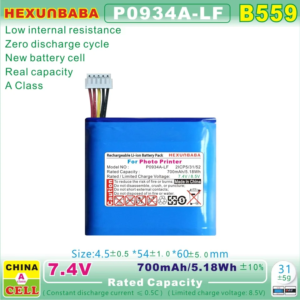 P0934A-LF-P0934-LF-433051CX-7-4V-700mAh-NTC-10K-Polymer-Li-Ion-Battery ...