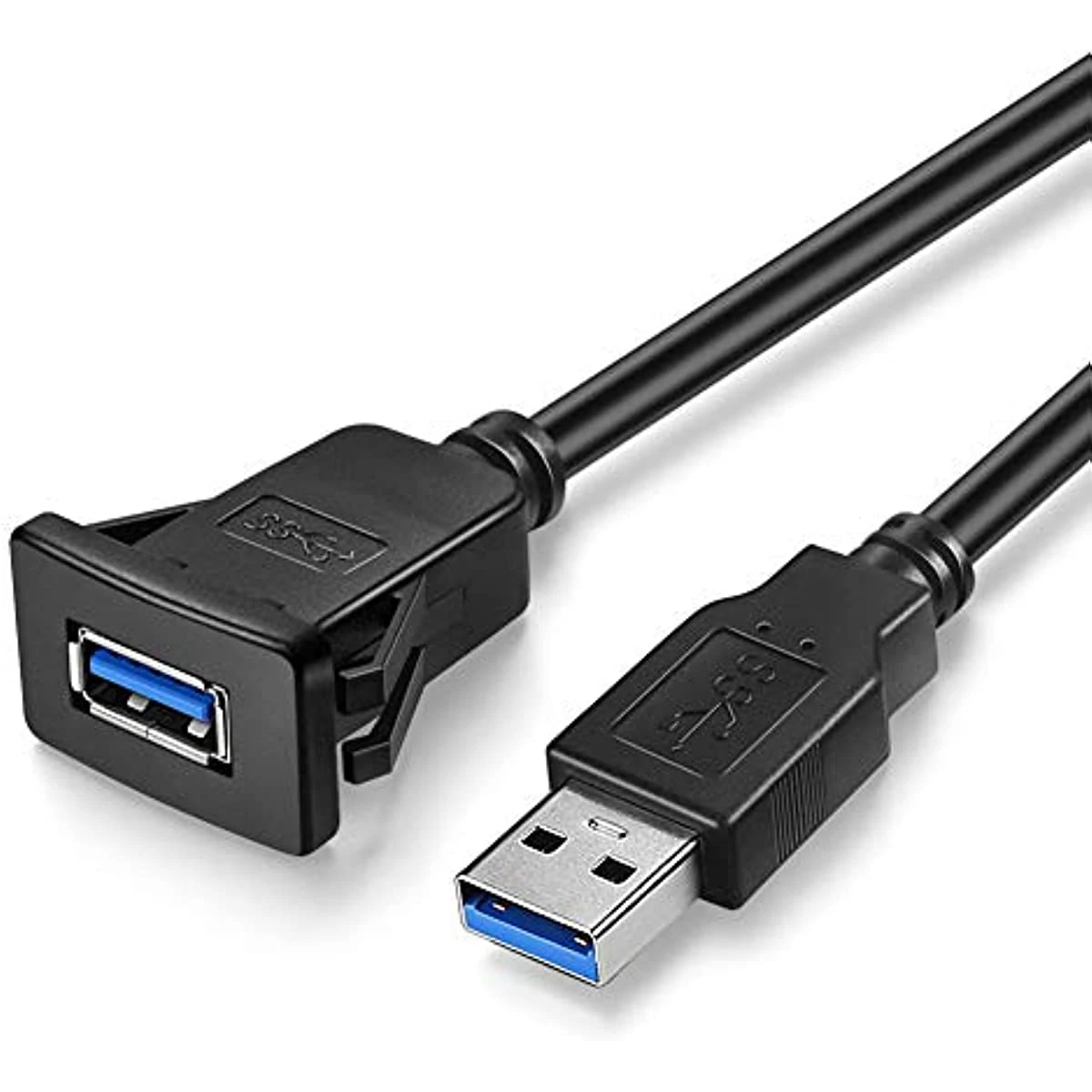 1m 3 pies USB 3,0 macho a hembra Cable de extensión USB3.0 cuadrado ...