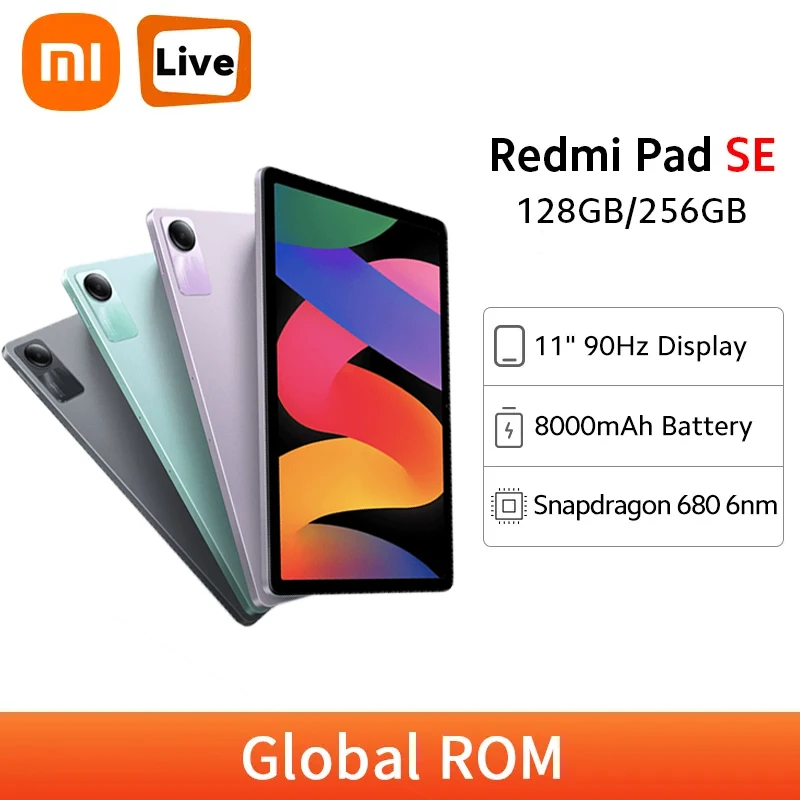 Xiaomi-Redmi-Pad-SE-Global-ROM-128GB-256GB-8000mAh-Battery-11-inch-FHD ...