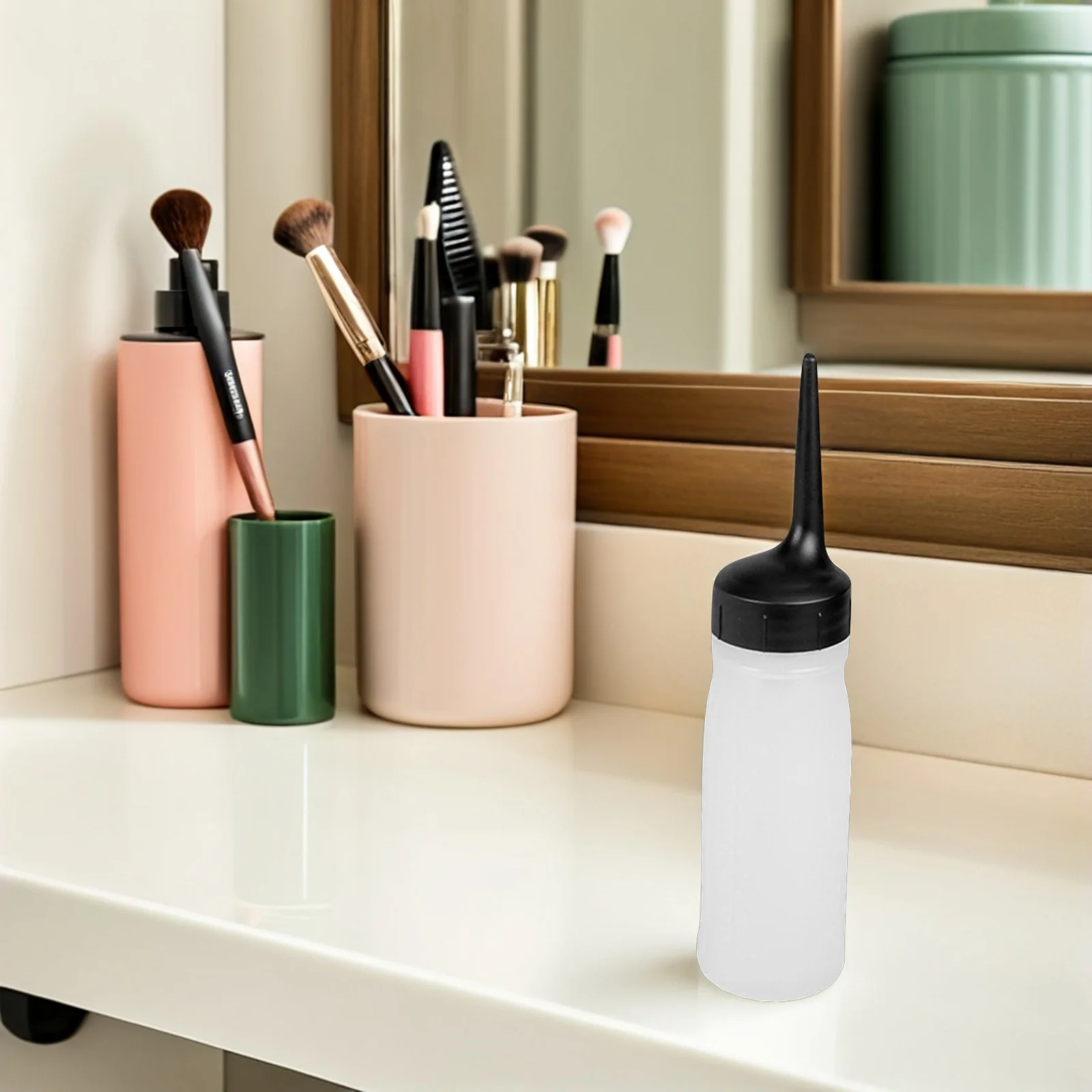 3pcs Hair Color Applicator Bottles Measuring Scale Fine Tip Squeeze ...
