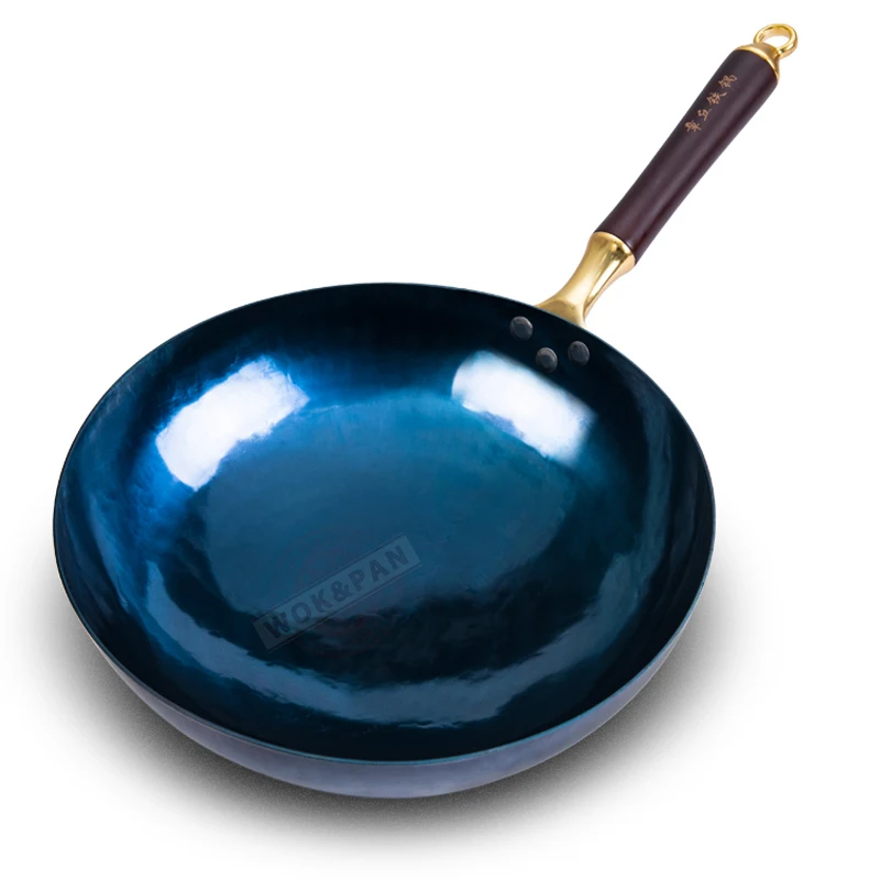 Blue-Round-Bottom-Wok-30cm-Chinese-Hammered-Pow-Wok-2mm-Thickness-Pre ...
