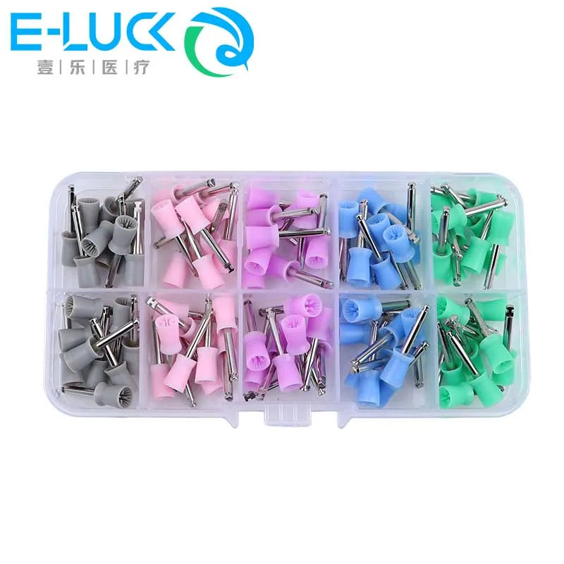 100pcs Dental Polishing Cup Dentista Prophy Cup Rubber odontología ...