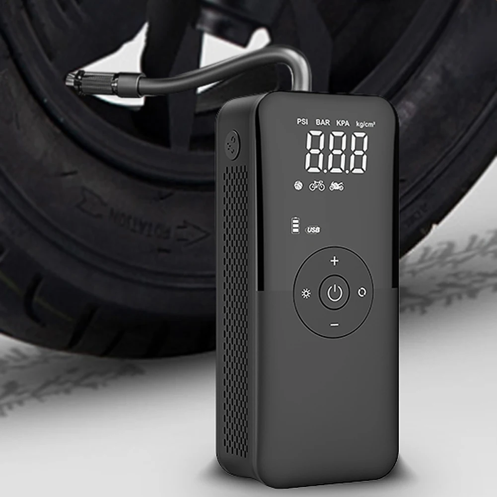 8000mah Wireless Electric Air Pump Portable Car Air Compressor 12v ...