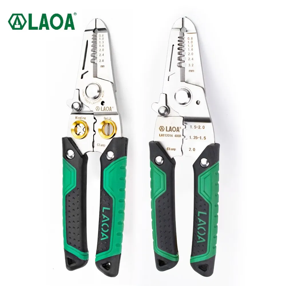 LAOA-Wire-Stripper-Cable-Cutter-Crimping-Pliers-Clamper-Splitting ...