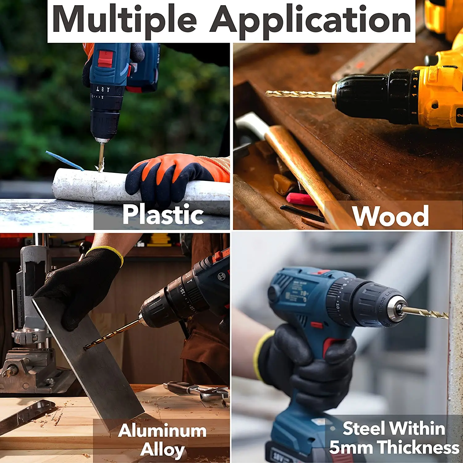 Wood Bits For Power Drill
