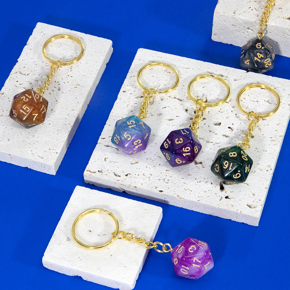 D20 Fuzzy Dice: The Ultimate Galaxy-Keychain Companion for Gamers and ...