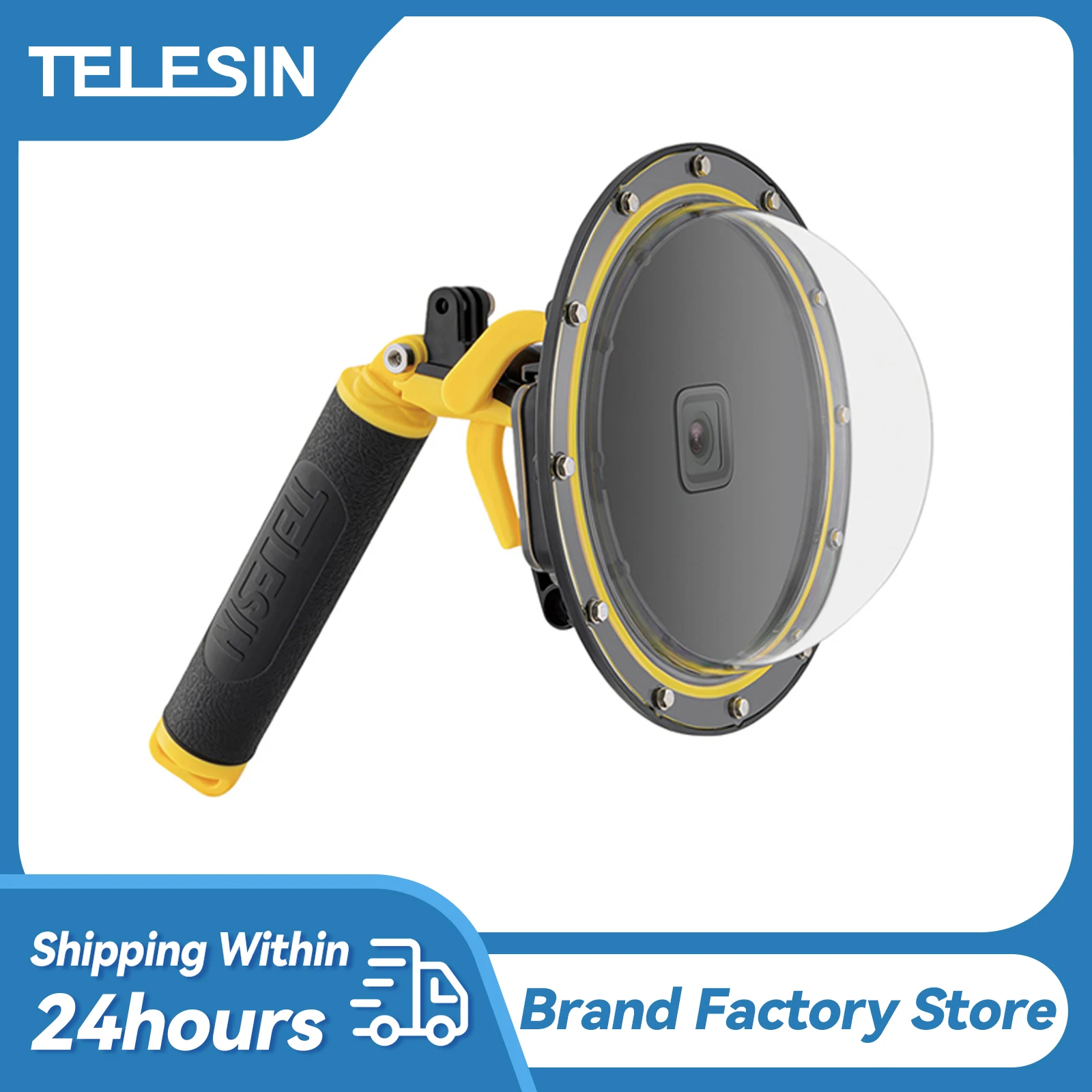 TELESIN-Dome-Port-Diving-30M-Waterproof-Case-Snorkeling-for-GoPro-Hero ...