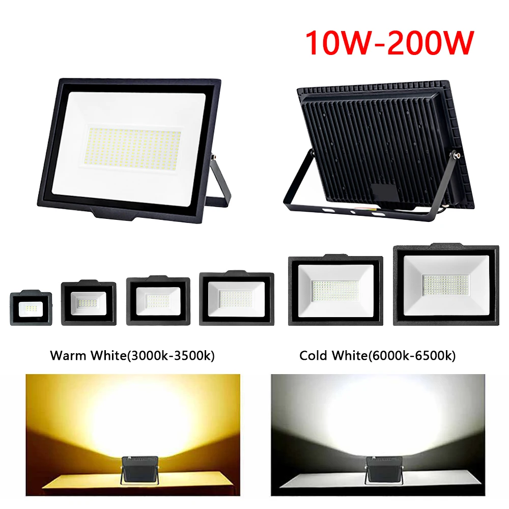Holofote-LED-para-exterior-Projetor-IP67-prova-d-gua-Refletor-LED ...
