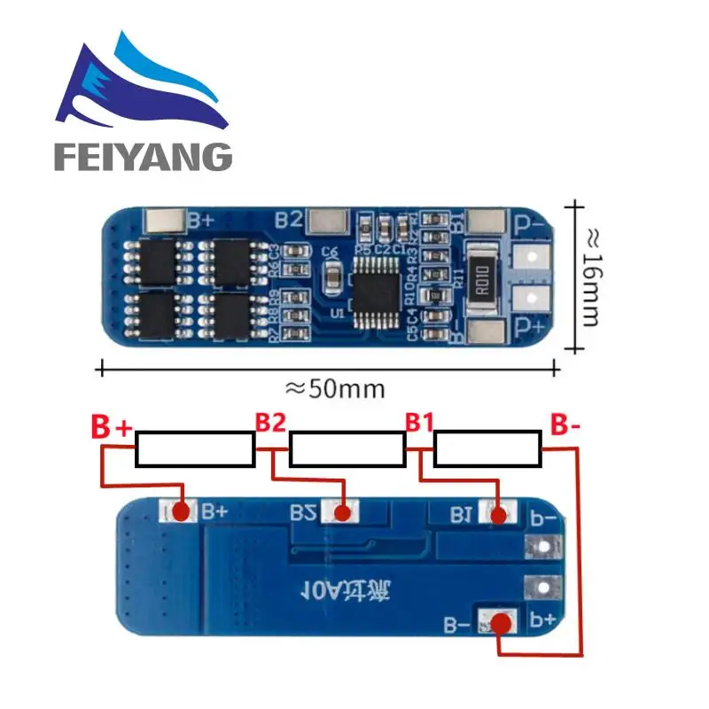 3S-12V-18650-10A-BMS-Charger-Li-ion-Lithium-Battery-Protection-Board ...